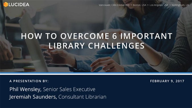 Part Six – Overcoming 6 Challenges to Special Library Sustainability